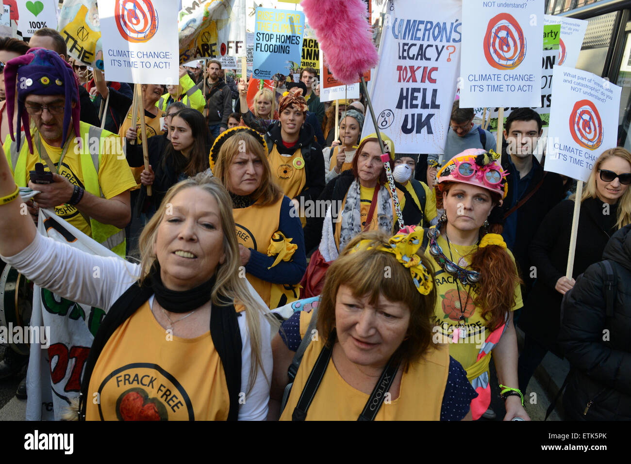 Tens of thousands attend the The People’s Climate March in London. The ...