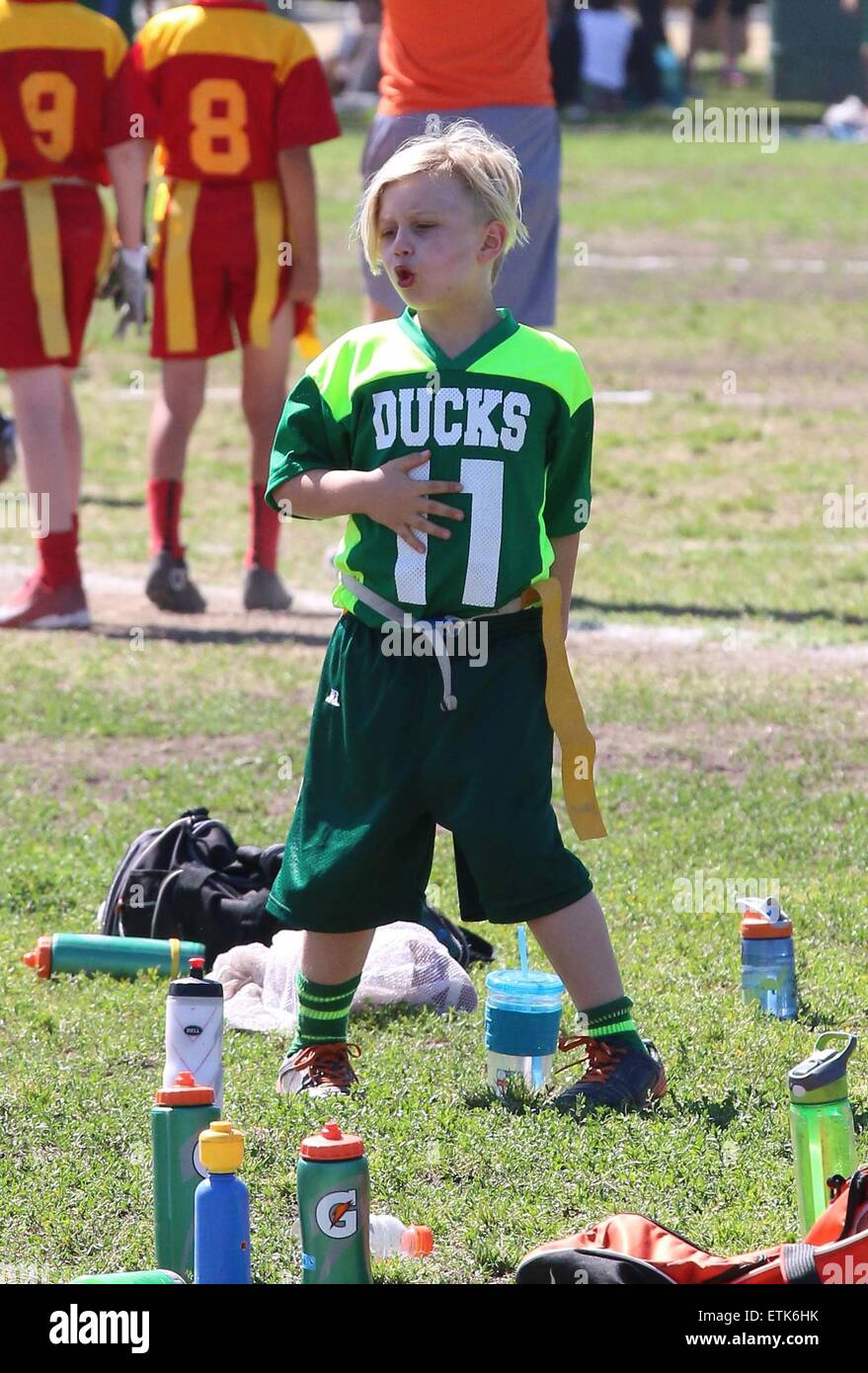 Gwen Stefani was seeing taking the boys to the soccer game at Beaman ...