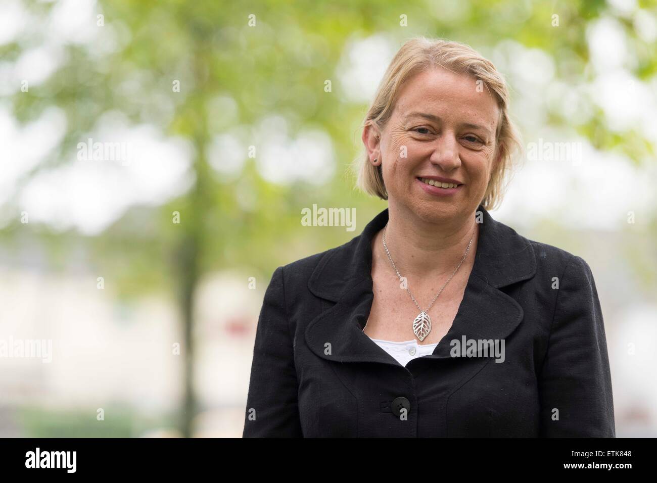 Leader of the Green Party in England and Wales Natalie Bennett Stock ...