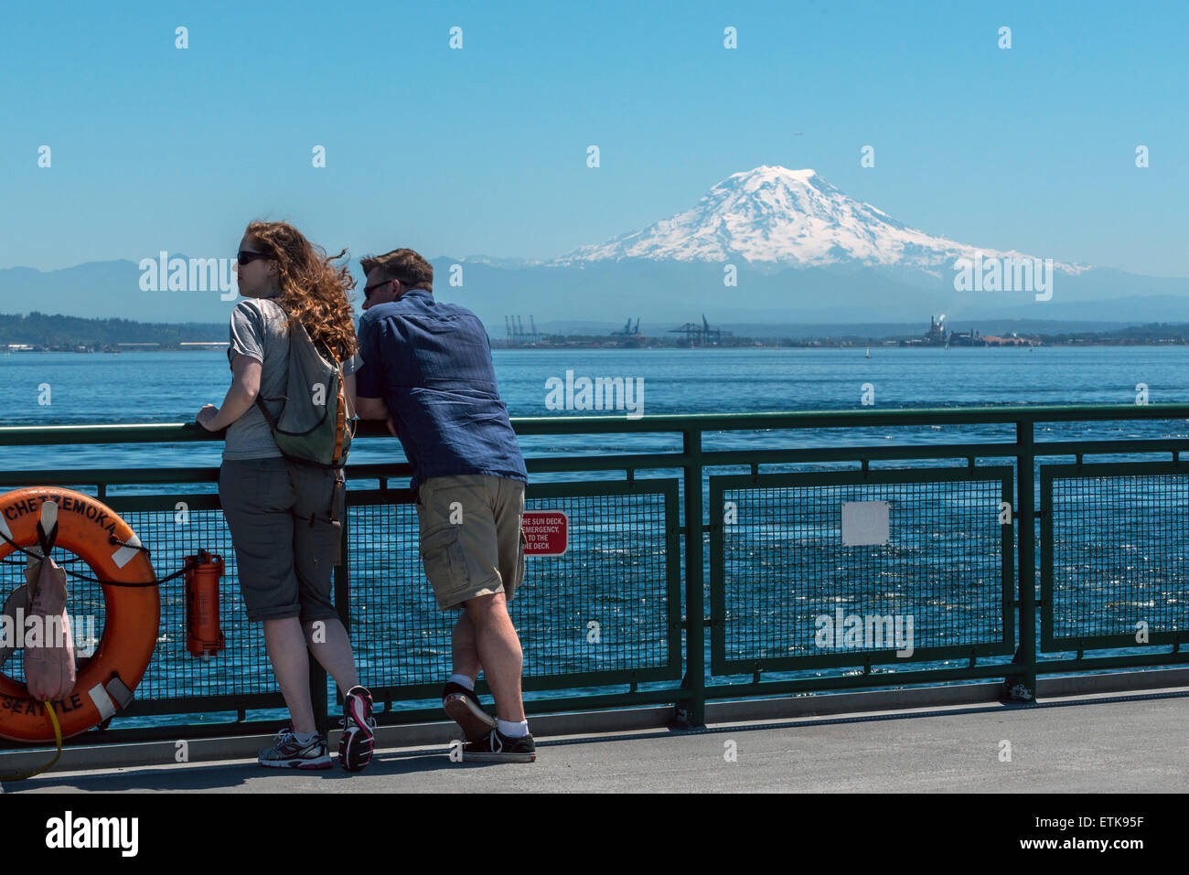 On board the ferry from Point Defiance to Tallequah across the Puget ...