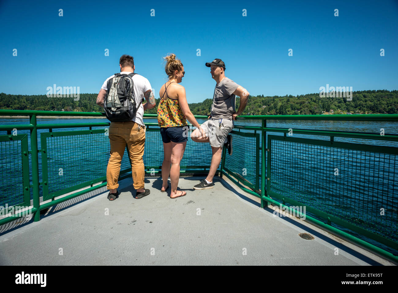 On board the ferry from Point Defiance to Tallequah across the Puget ...