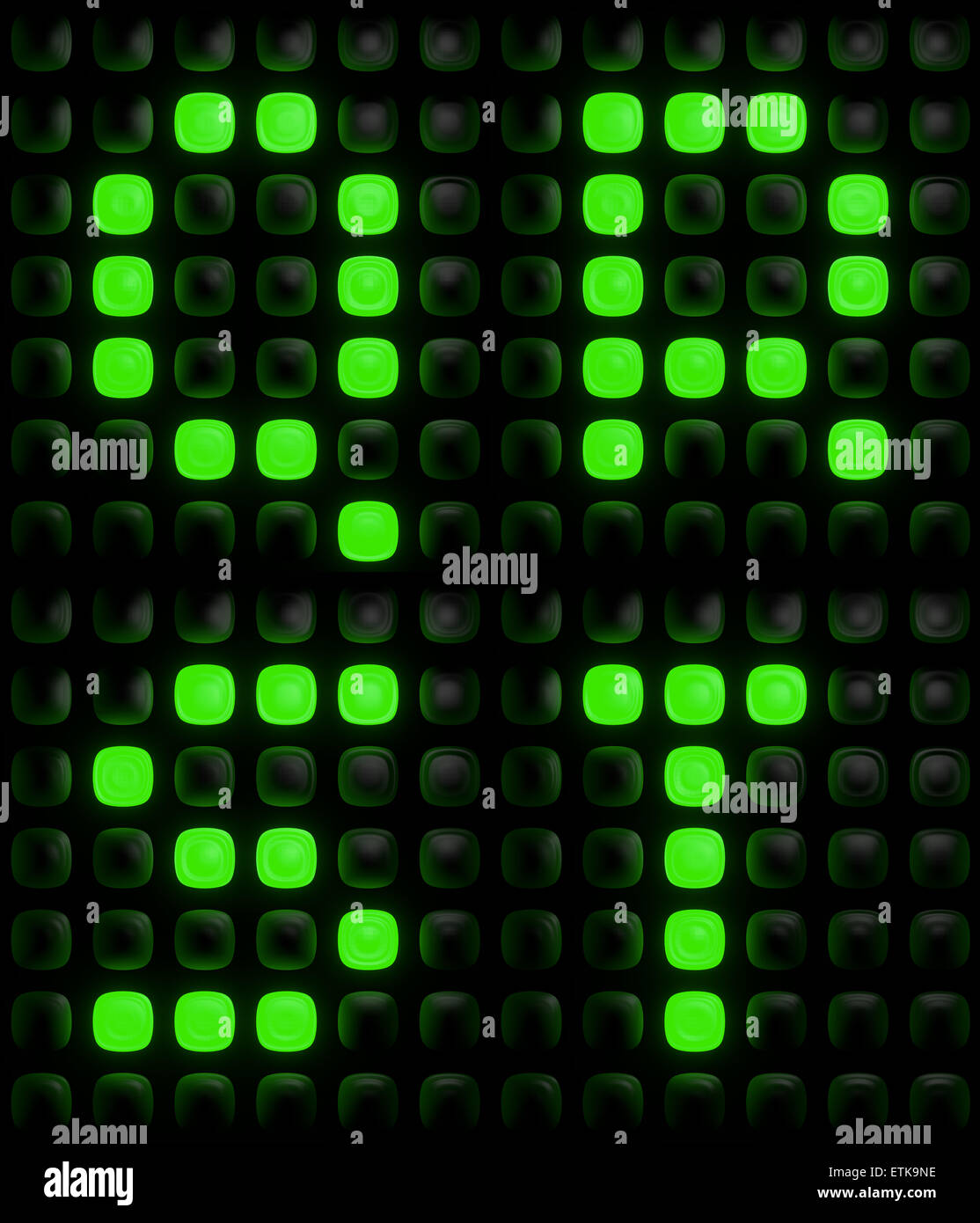 Illustration of the green digital letters Stock Photo - Alamy