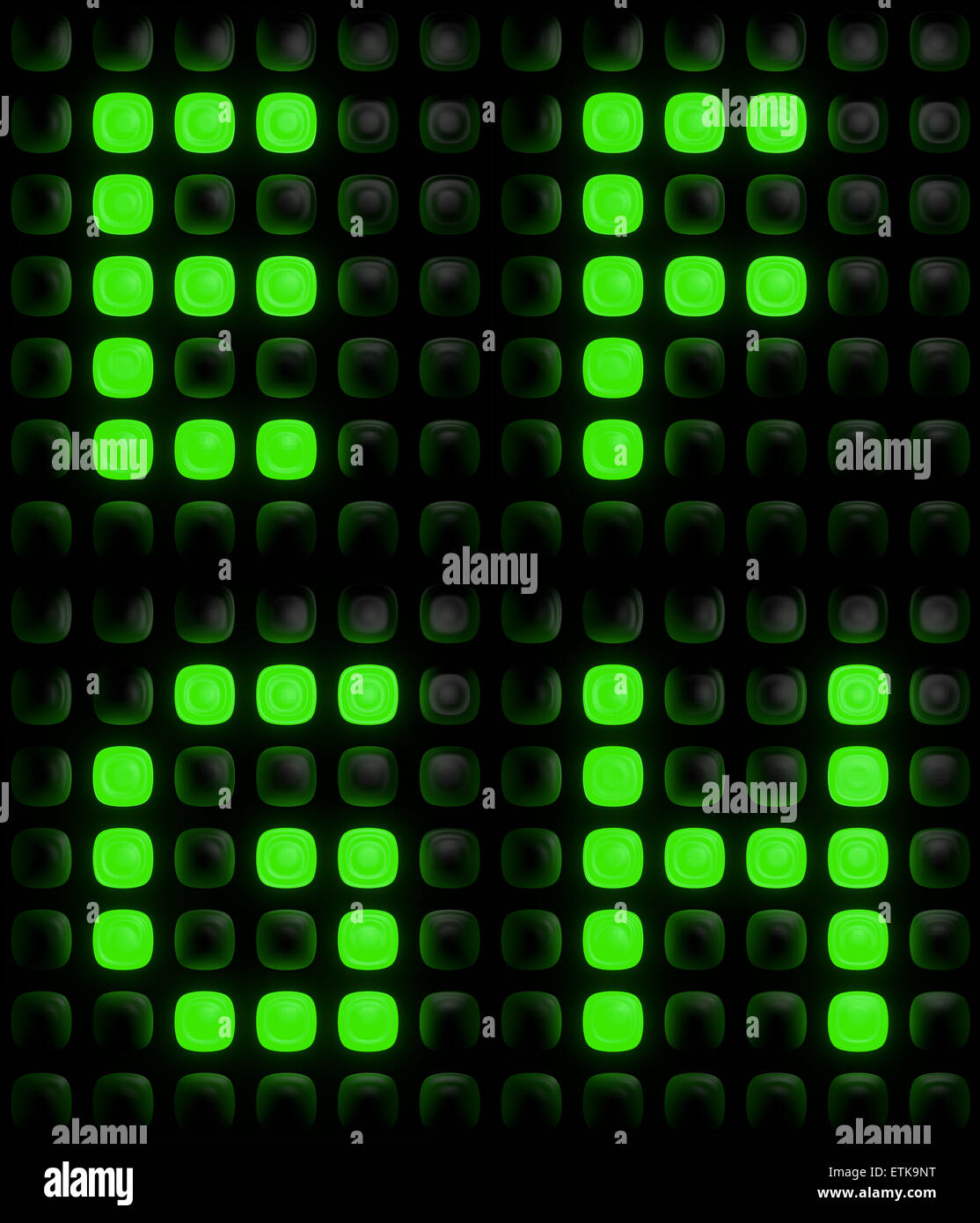 Illustration of the green digital letters Stock Photo - Alamy