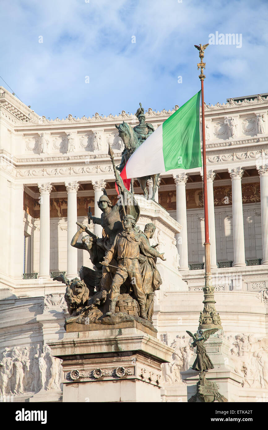 Famous "Altare della Patria" in Rome, Italy Stock Photo - Alamy