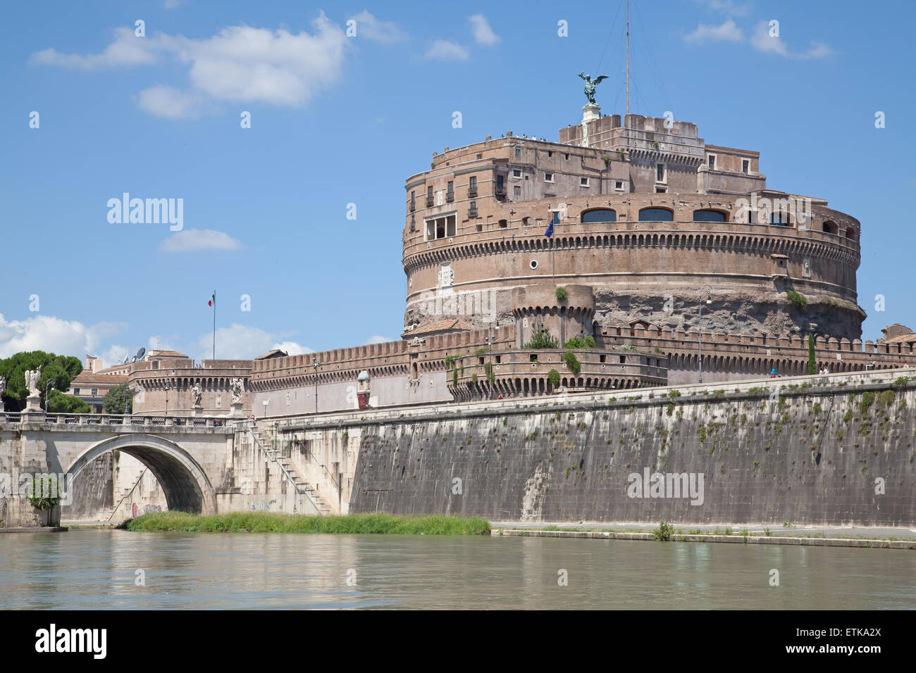 Castel Sant'Angelo. Old fortress in Rome, Italy Stock Photo - Alamy