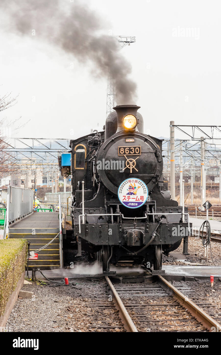 Japan, Kyoto, the Umekoji Steam Locomotive Museum. A Model 8620 (8630 ...