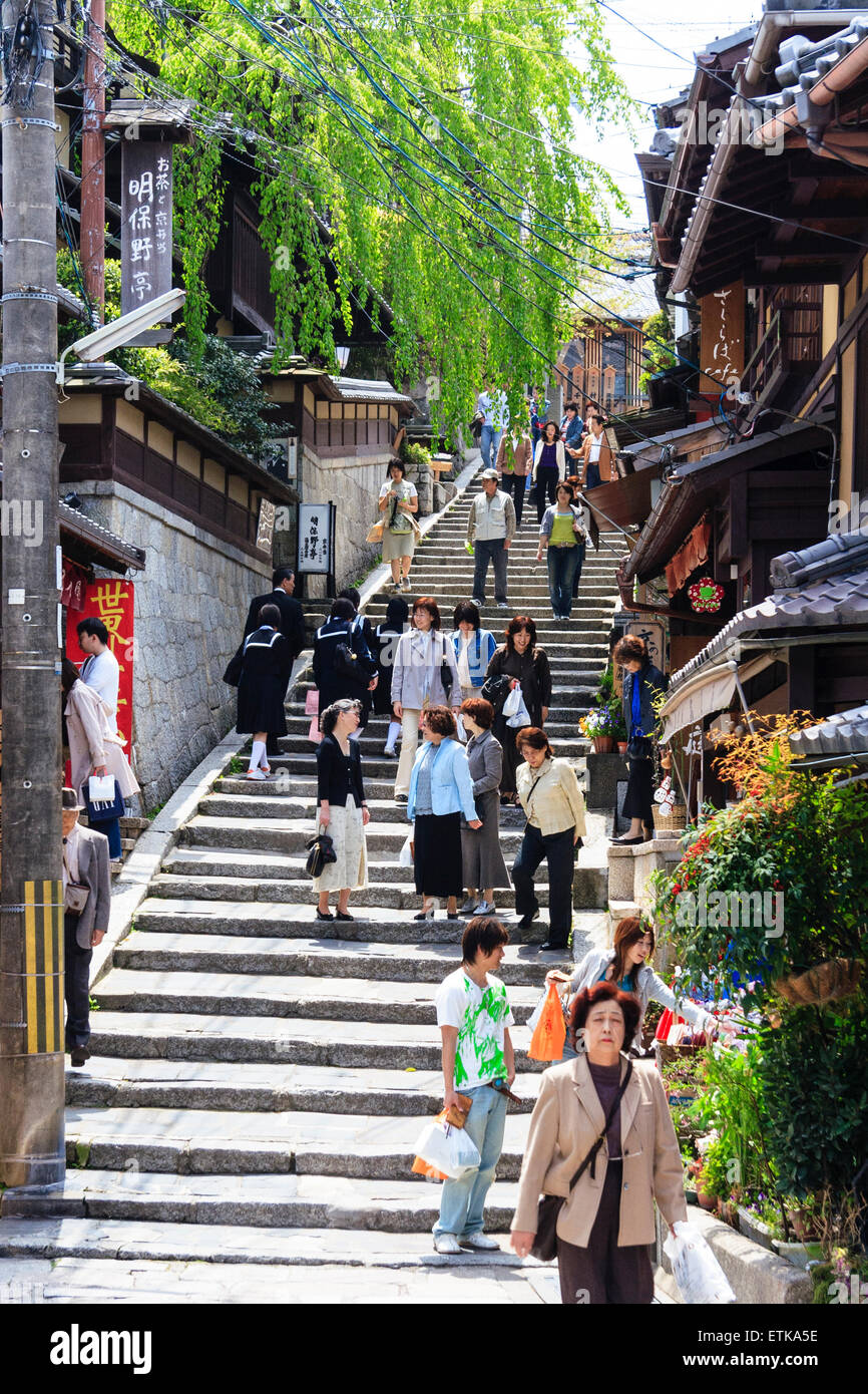 Kyoto. Kiyomizu-Zaka street. Famous tourist attraction on the route to ...
