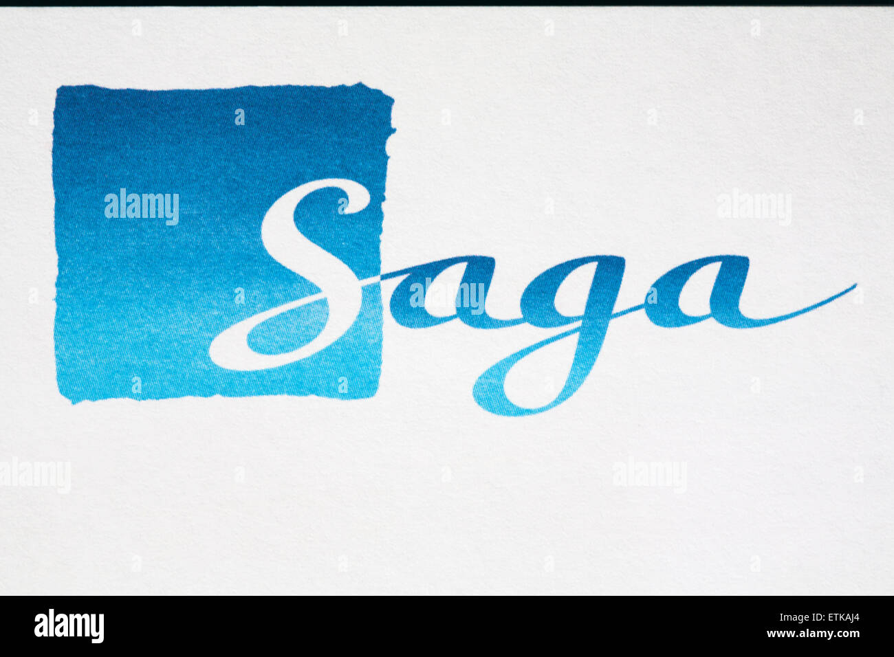Saga logo hi-res stock photography and images - Alamy