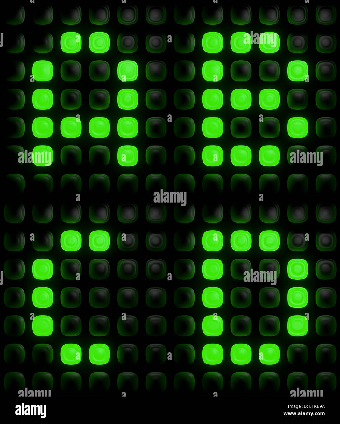 Illustration of the green digital letters Stock Photo - Alamy