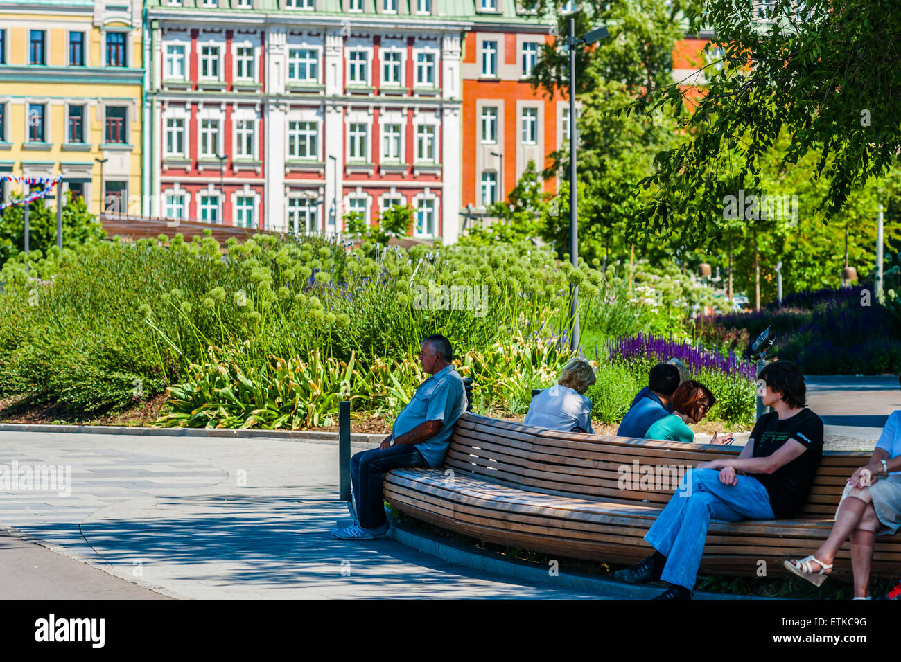 Moscow, Russia. 13th June, 2015. Hot weekend in Moscow, Russia. The ...