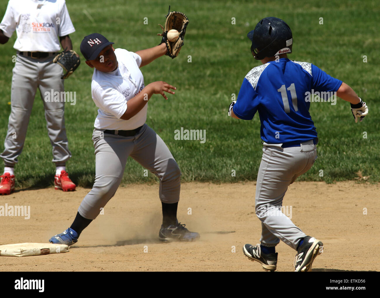 Little League baseball game Ohio Stock Photo - Alamy