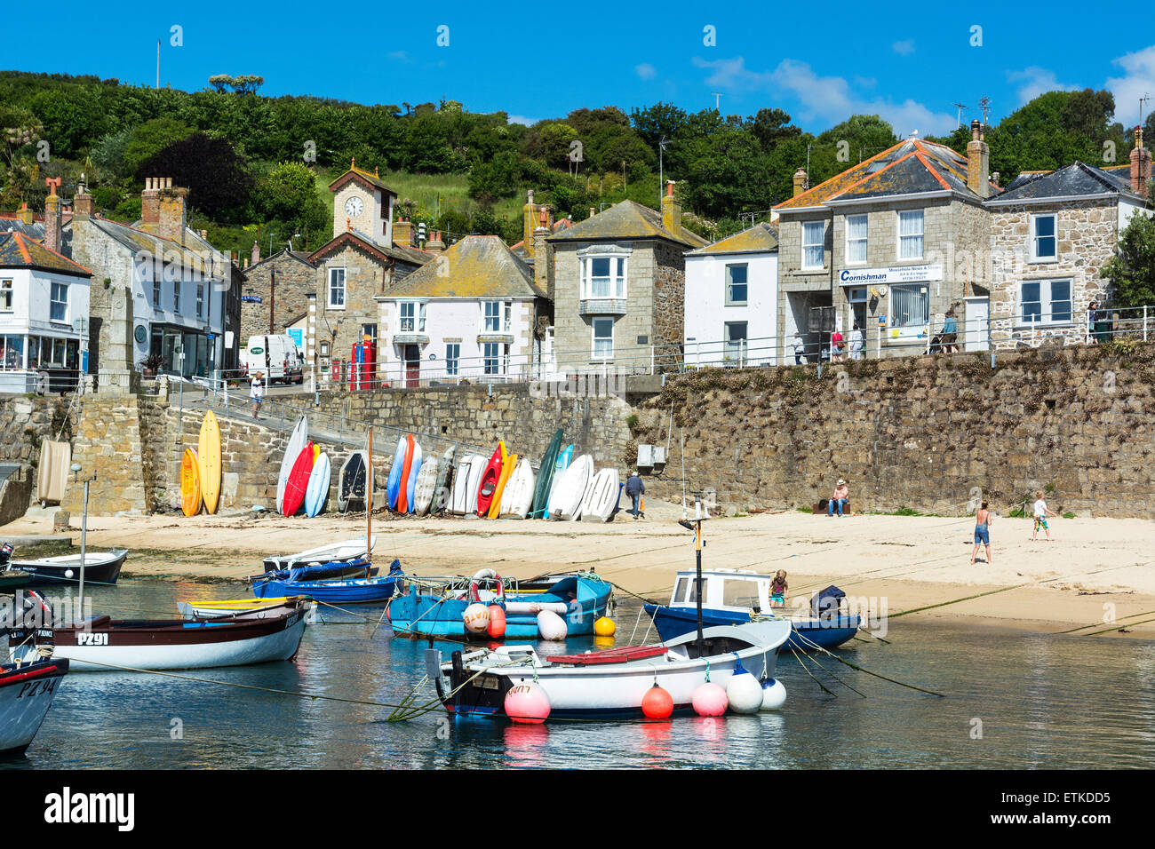 Mousehole, Cornwall, England, UK Stock Photo - Alamy