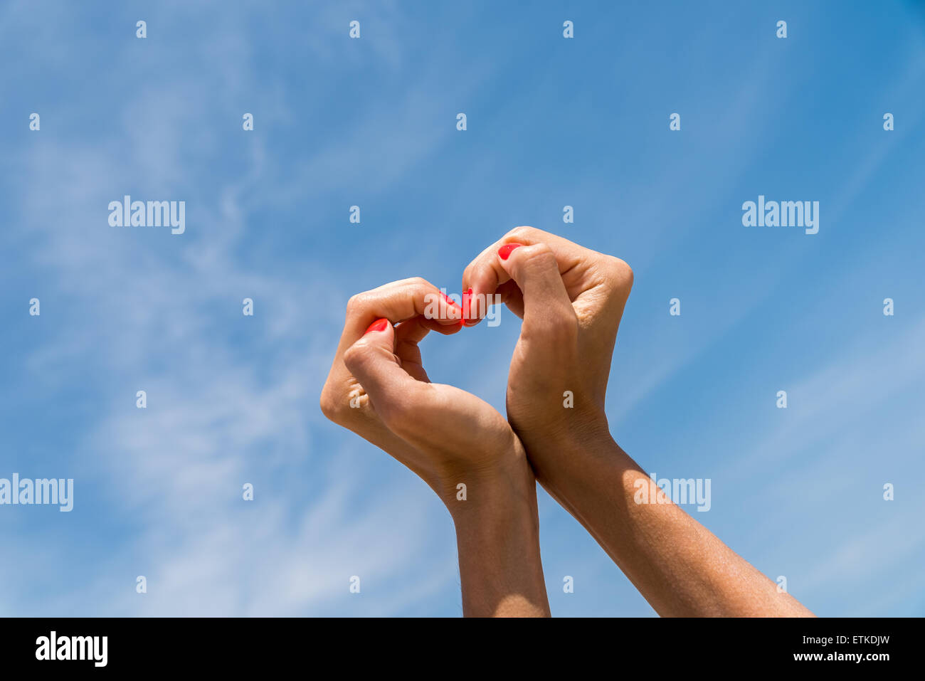 Hand pose in heart shape hi-res stock photography and images - Alamy