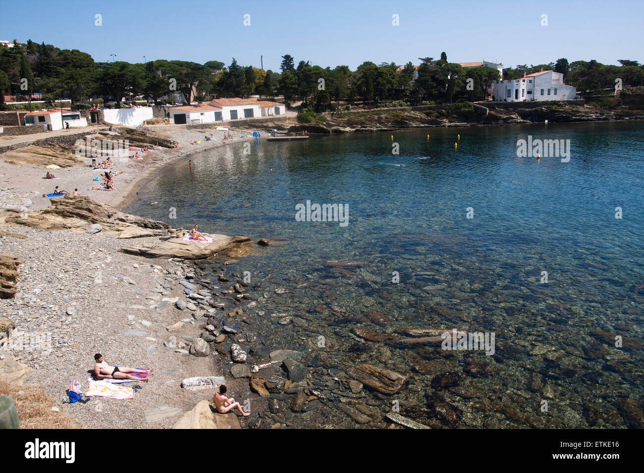 Sa Conca beach. Cadaqués Stock Photo - Alamy