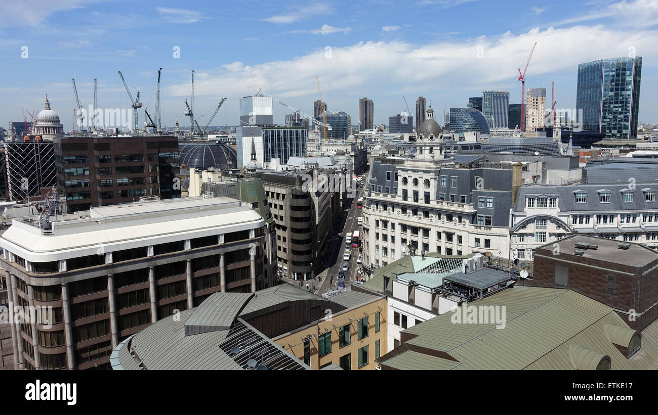 View from the Monument memorial London England Stock Photo - Alamy