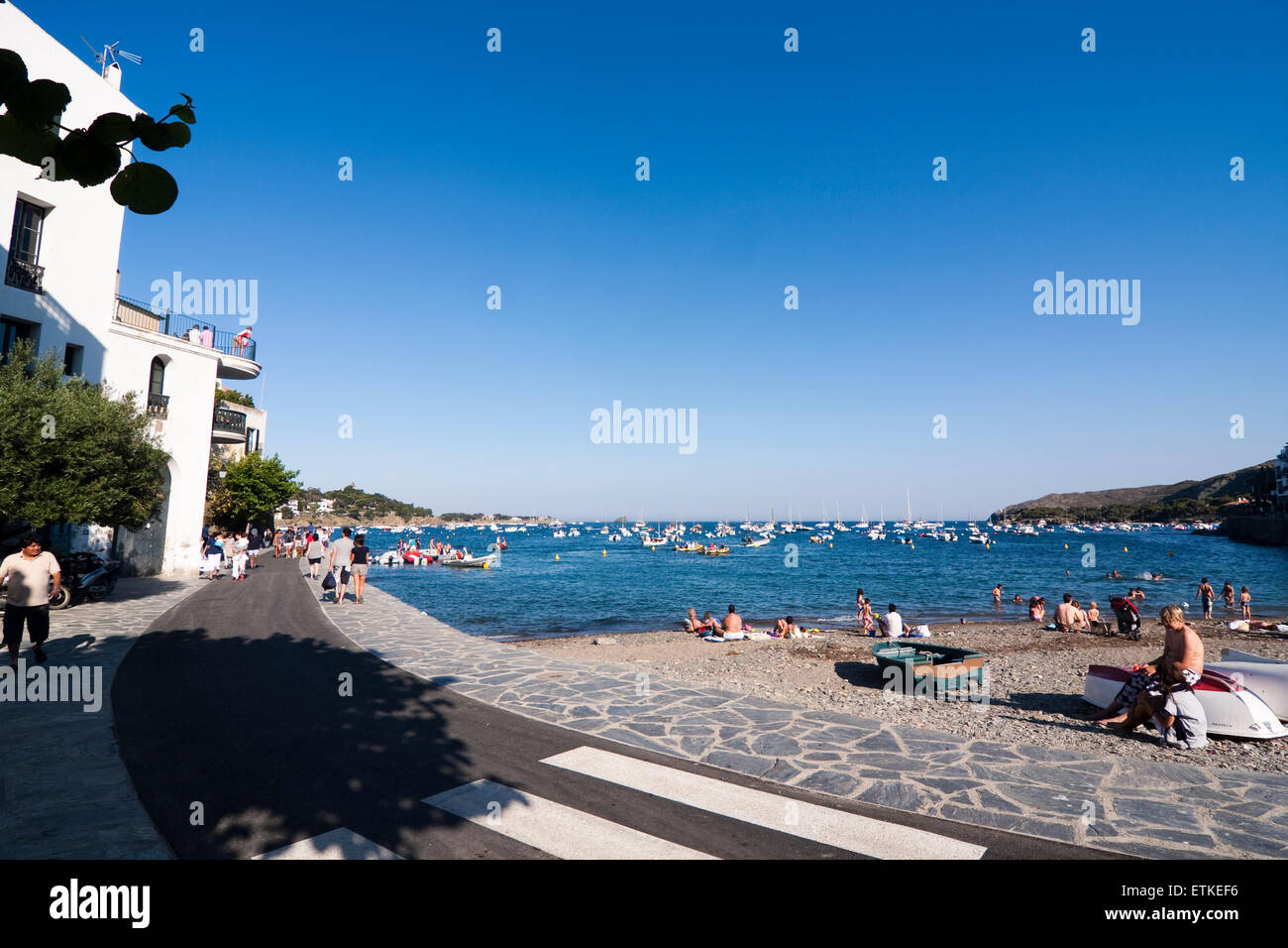 Portdoguer beach or Port Alguer beach. Cadaqués Stock Photo - Alamy