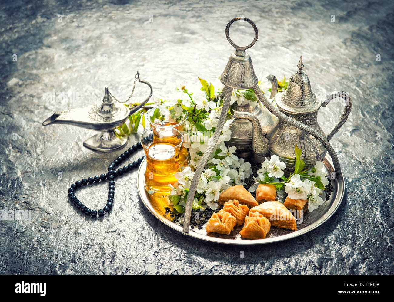 Ramadan Mubarak Tea Flowers High Resolution Stock Photography and ...