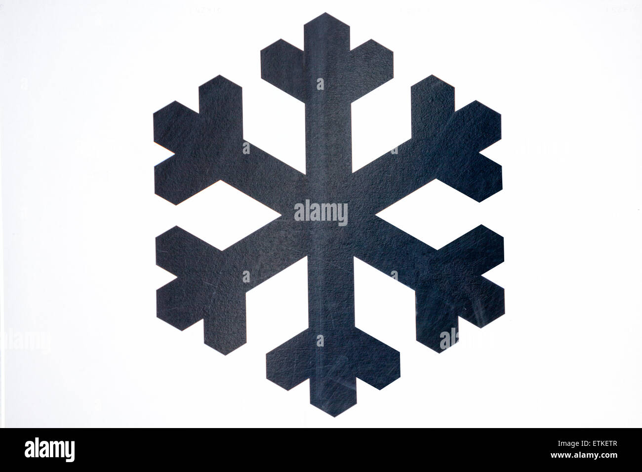 Snow road sign Stock Photo - Alamy