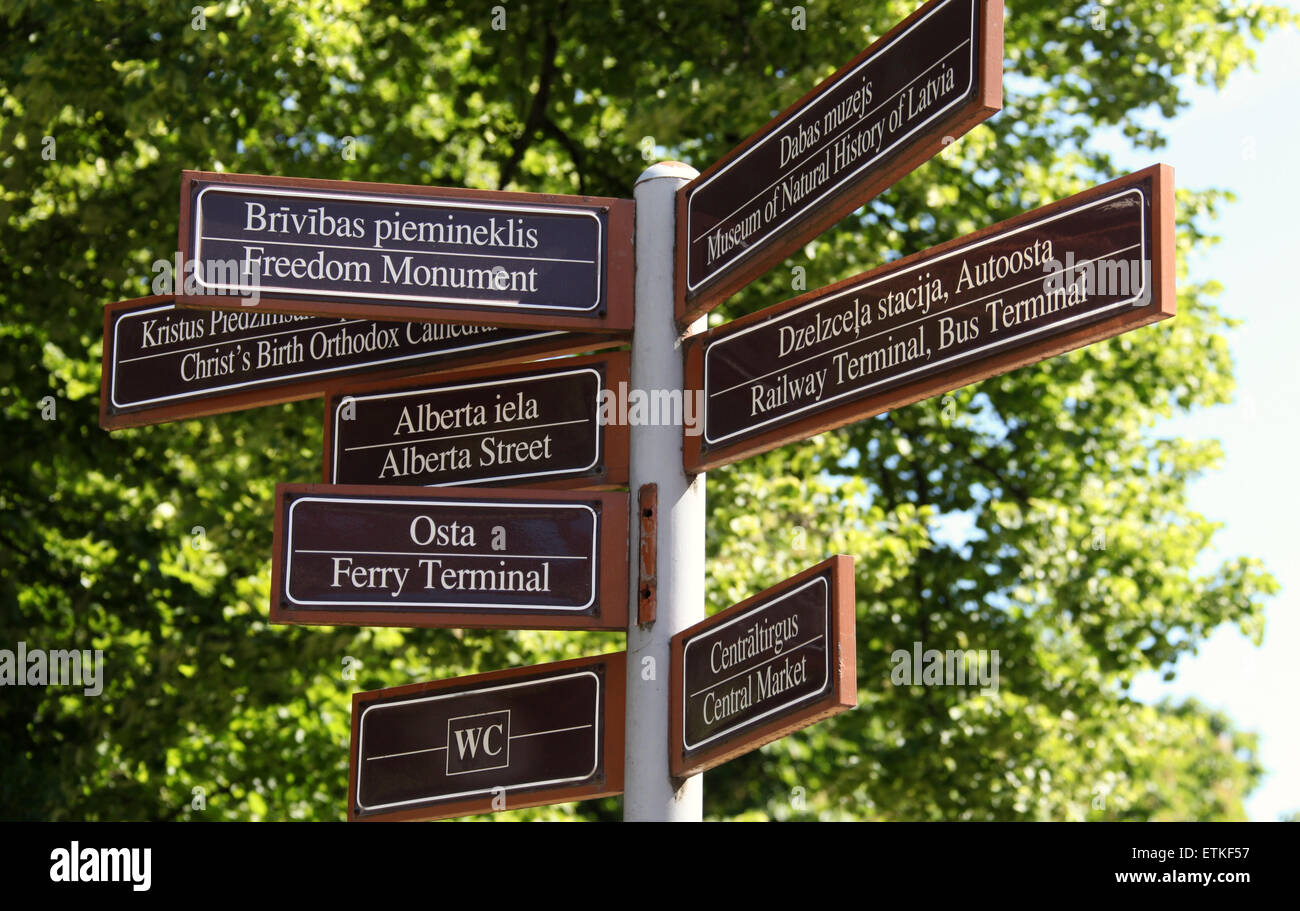 Riga sign hi-res stock photography and images - Alamy
