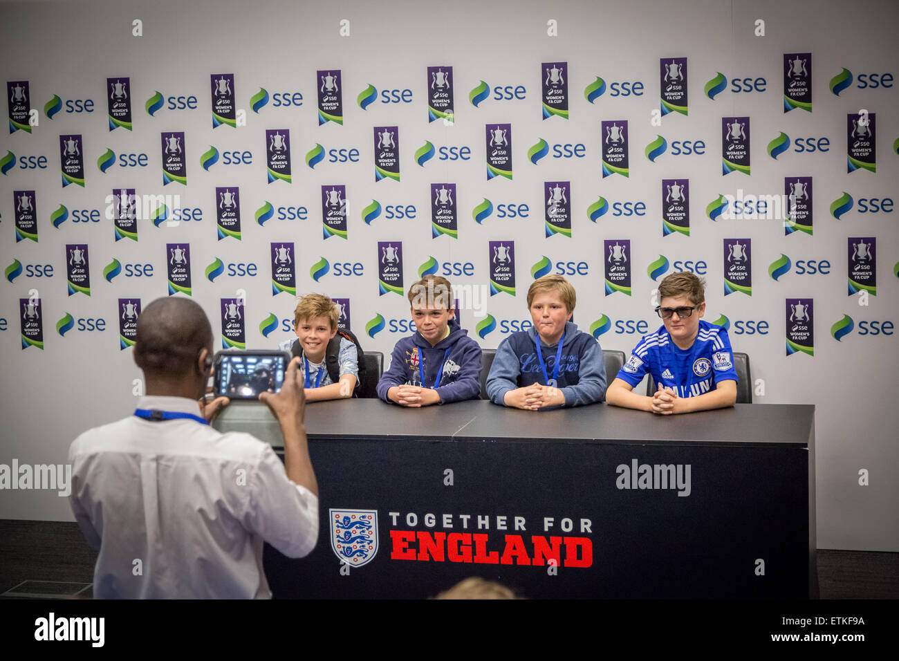 Wembley Stadium Press Room Stock Photo - Alamy