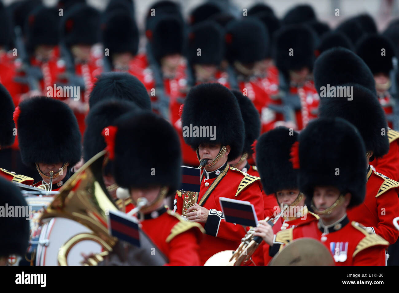 Trooping the Colour . . London, UK . . 13.06.2015 The band of the ...