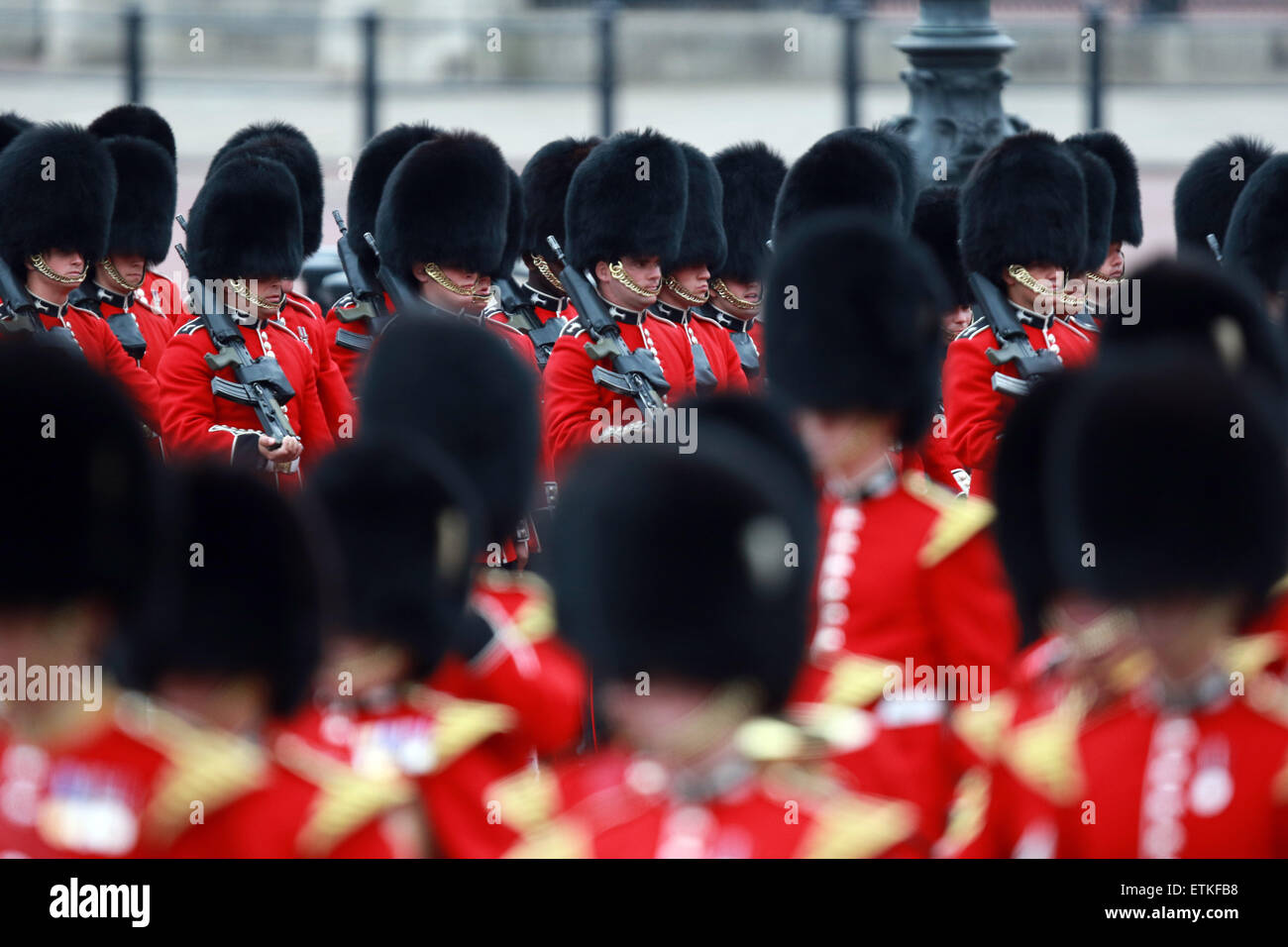 Trooping the colour welsh guards hi-res stock photography and images ...