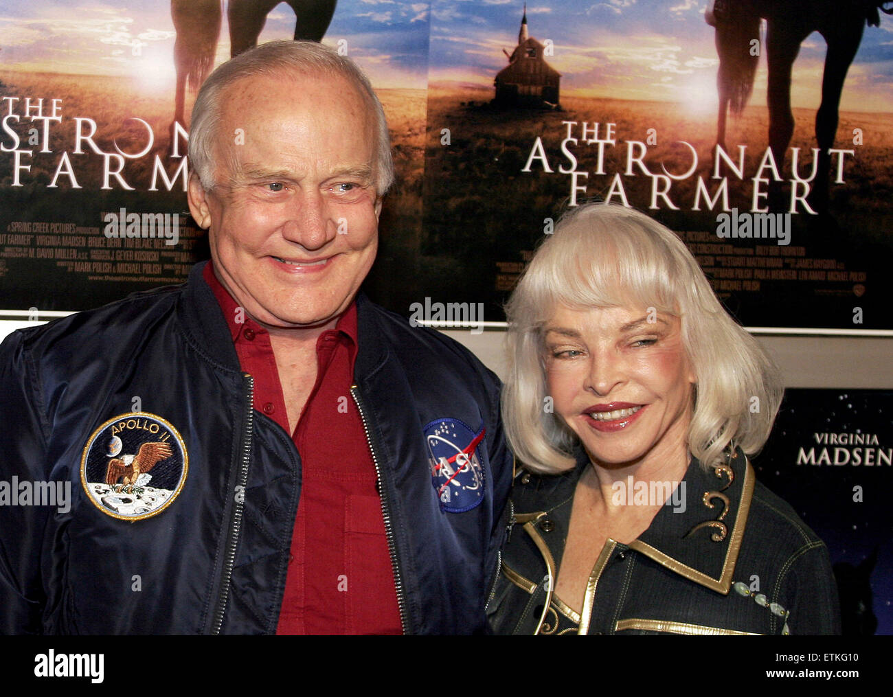 Buzz Aldrin and wife Lois attend the Los Angeles Premiere of "The ...