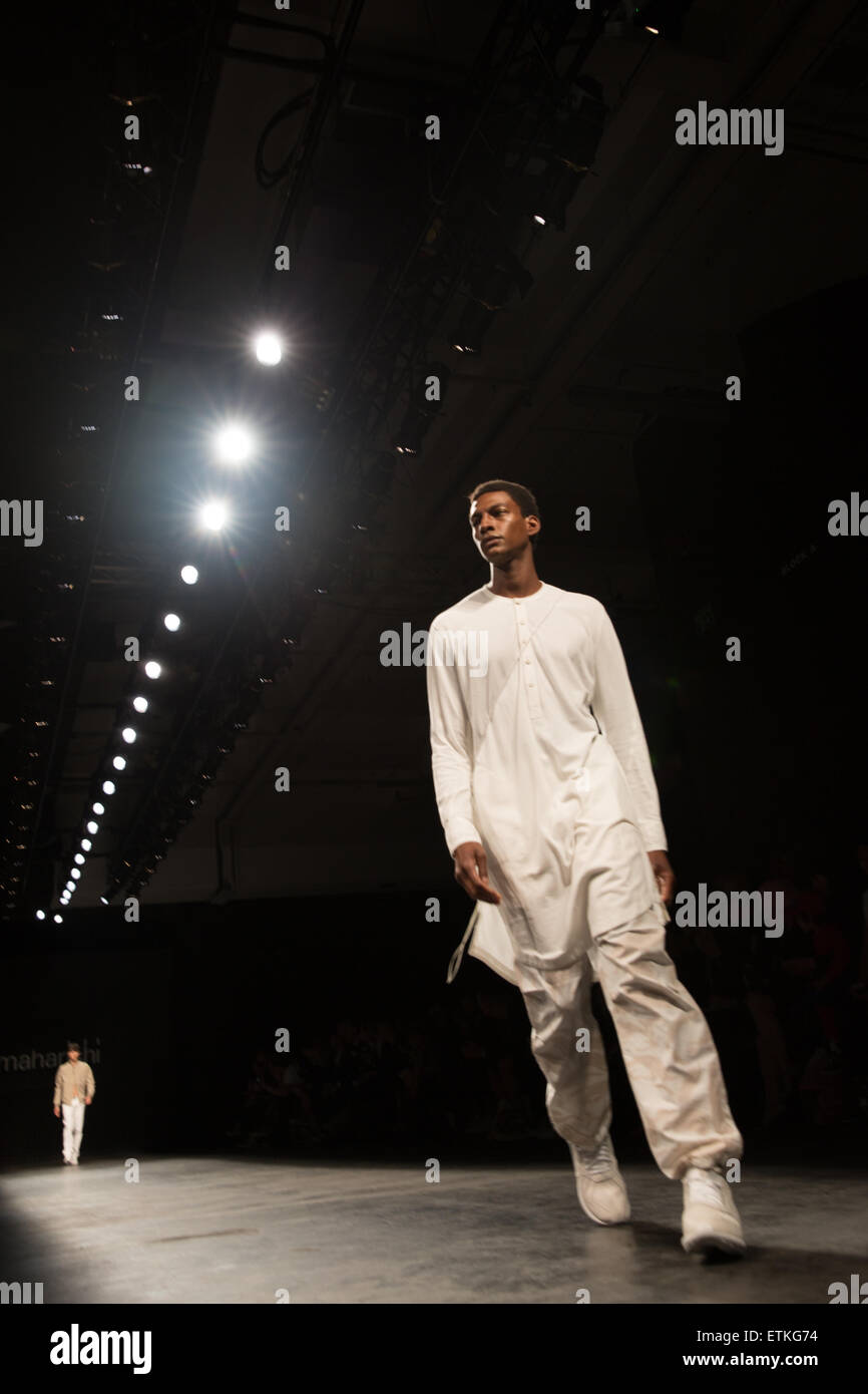 The Old Sorting Office, London UK.14th June 2015. Maharishi catwalk at ...