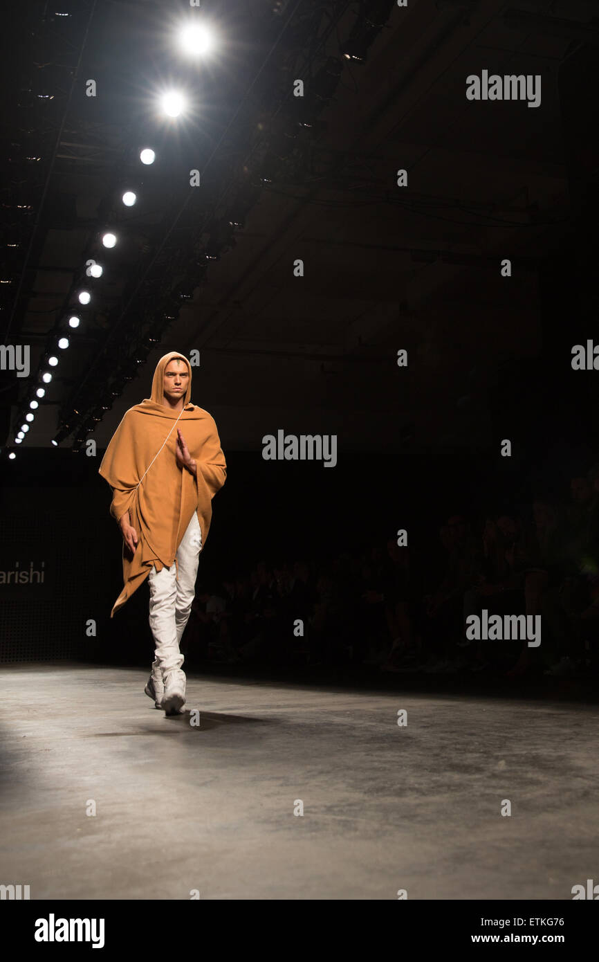 The Old Sorting Office, London UK.14th June 2015. Maharishi catwalk at ...