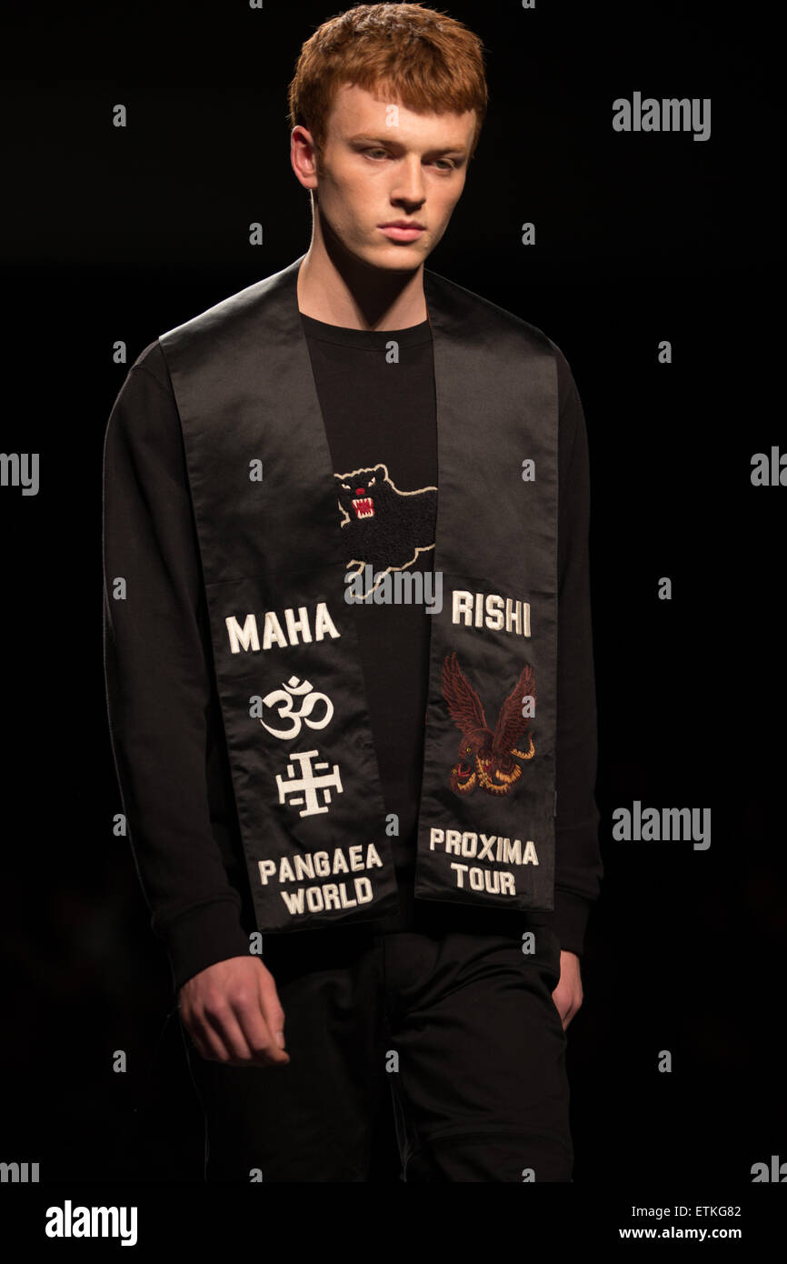 The Old Sorting Office, London UK.14th June 2015. Maharishi catwalk at ...