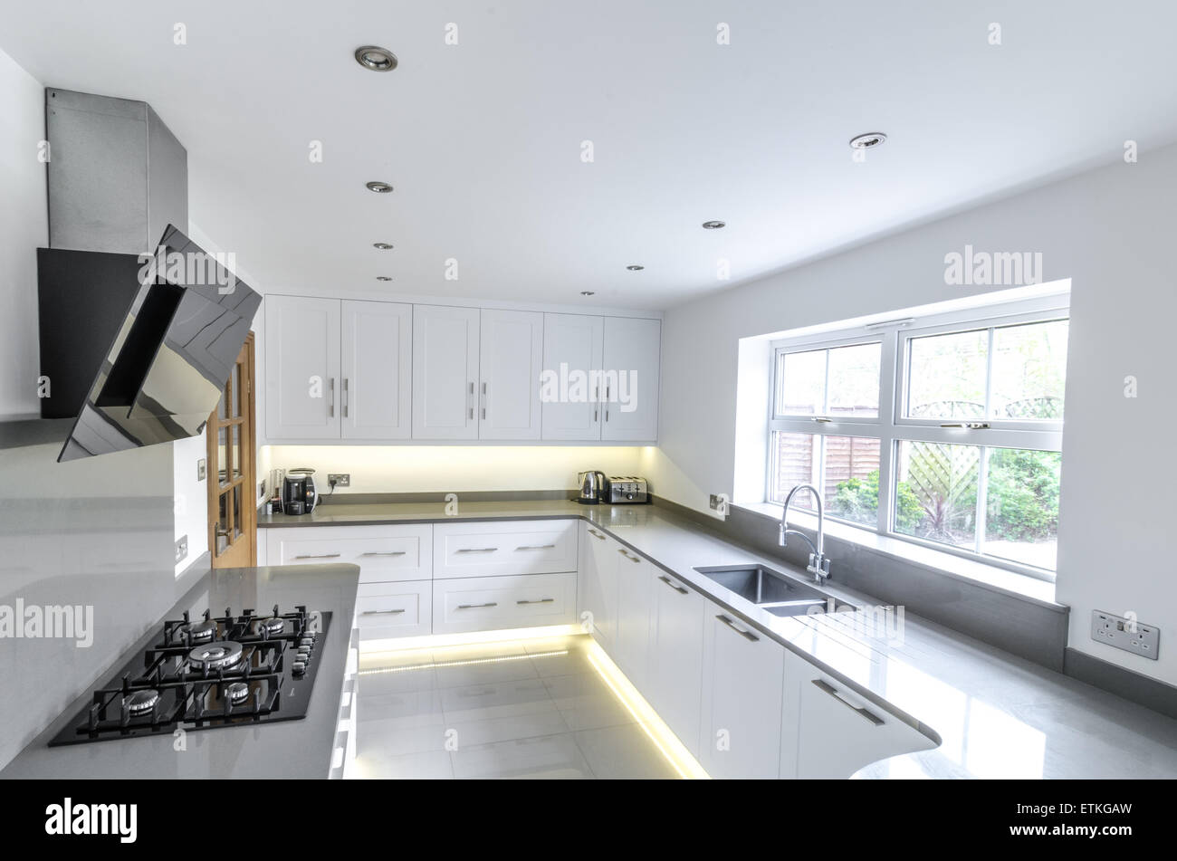 Modern, Bespoke, Designer Kitchen Stock Photo - Alamy