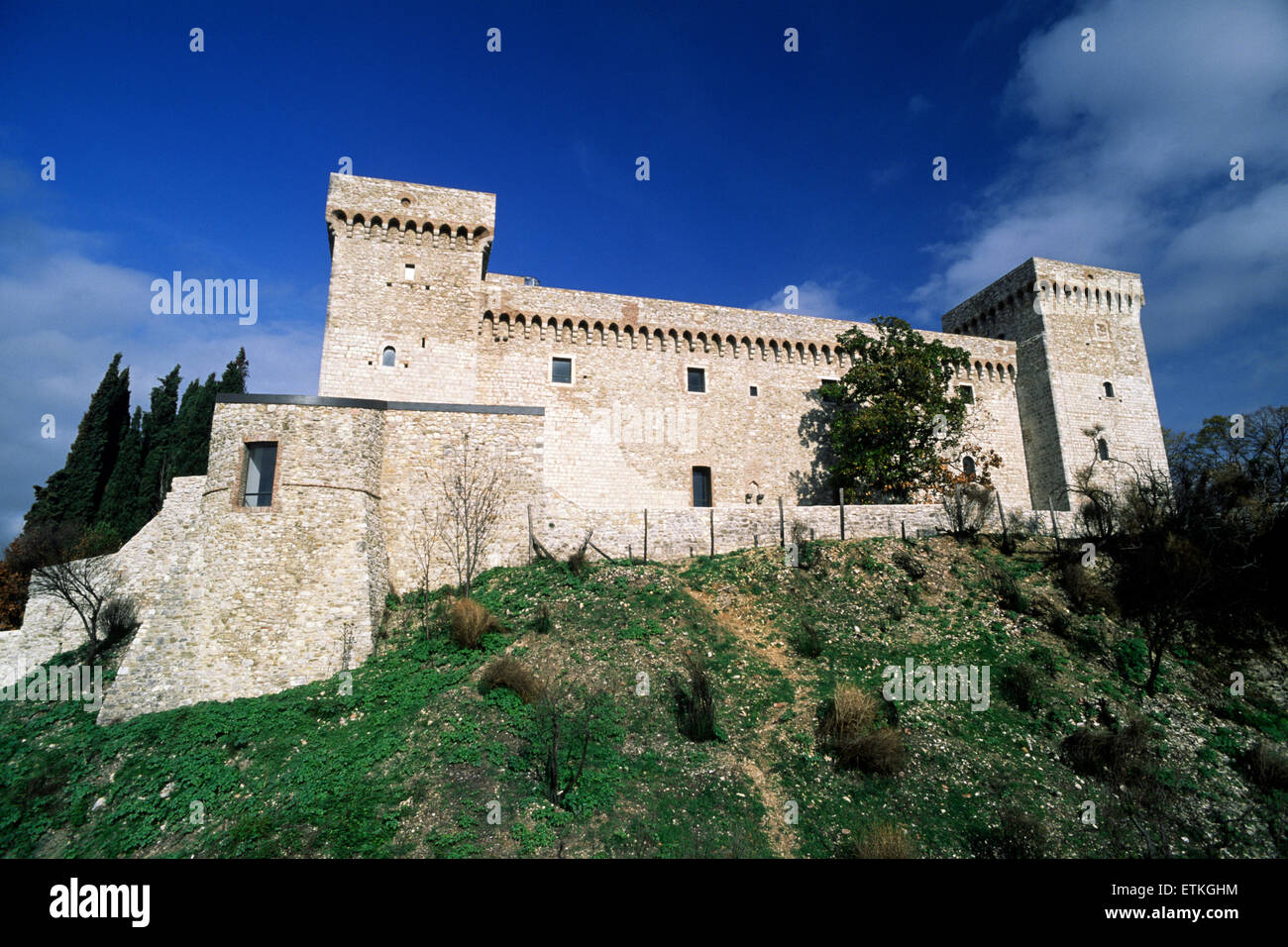 Italy, Umbria, Narni, castle Stock Photo - Alamy