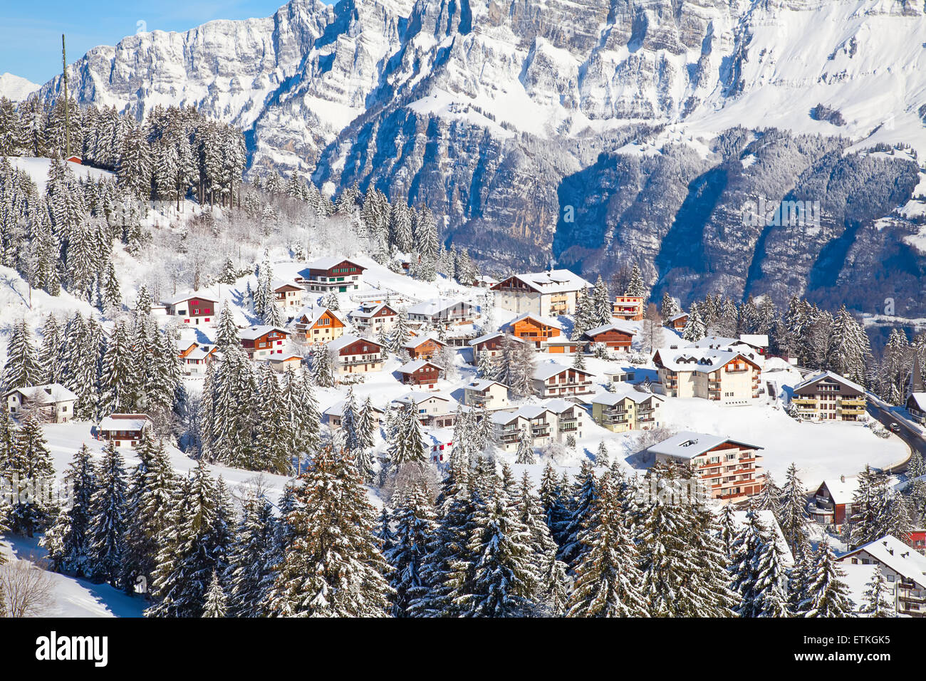 Winter in the swiss alps, Switzerland Stock Photo - Alamy