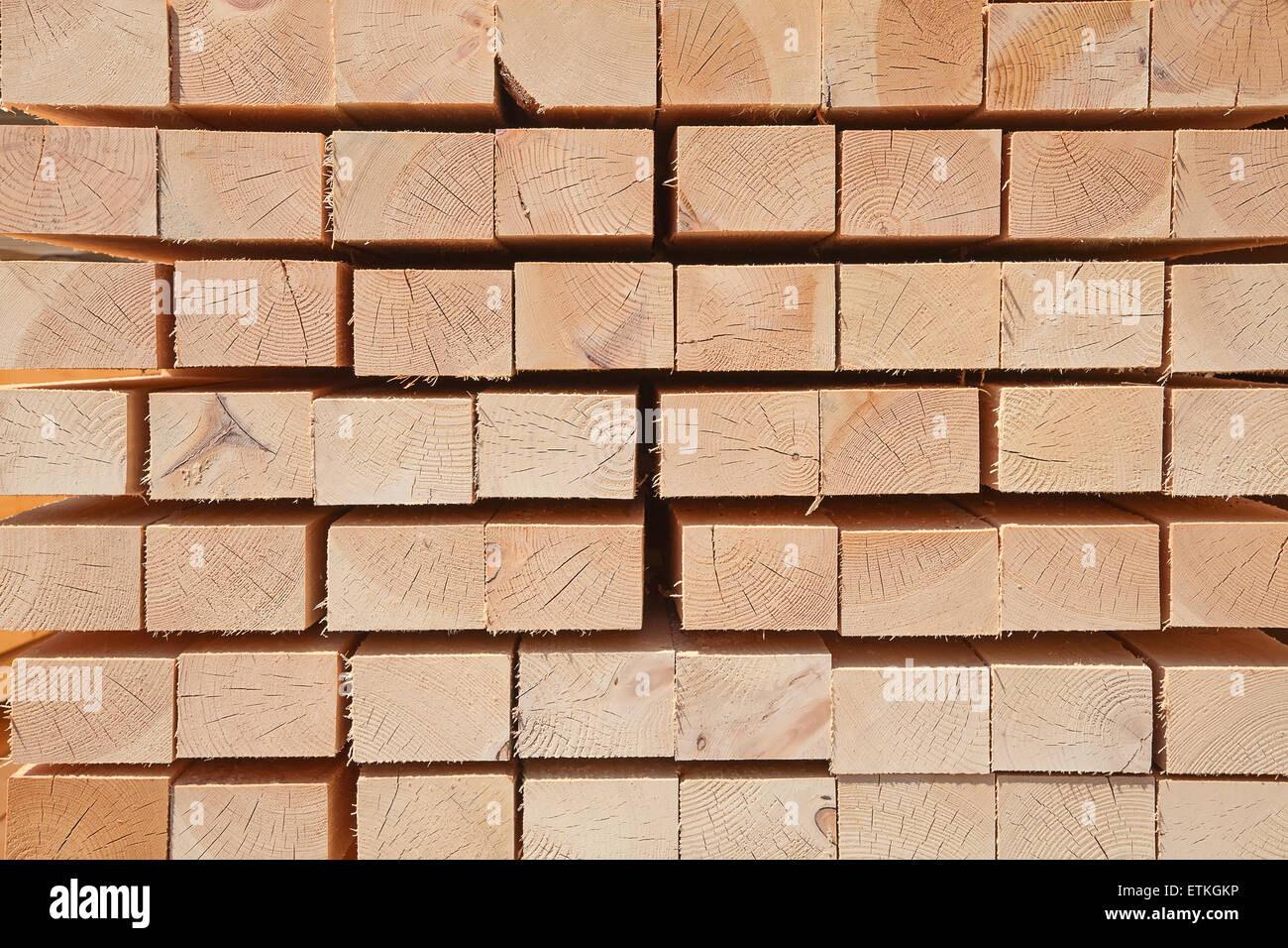 Stack of new wooden studs at the lumber yard Stock Photo - Alamy