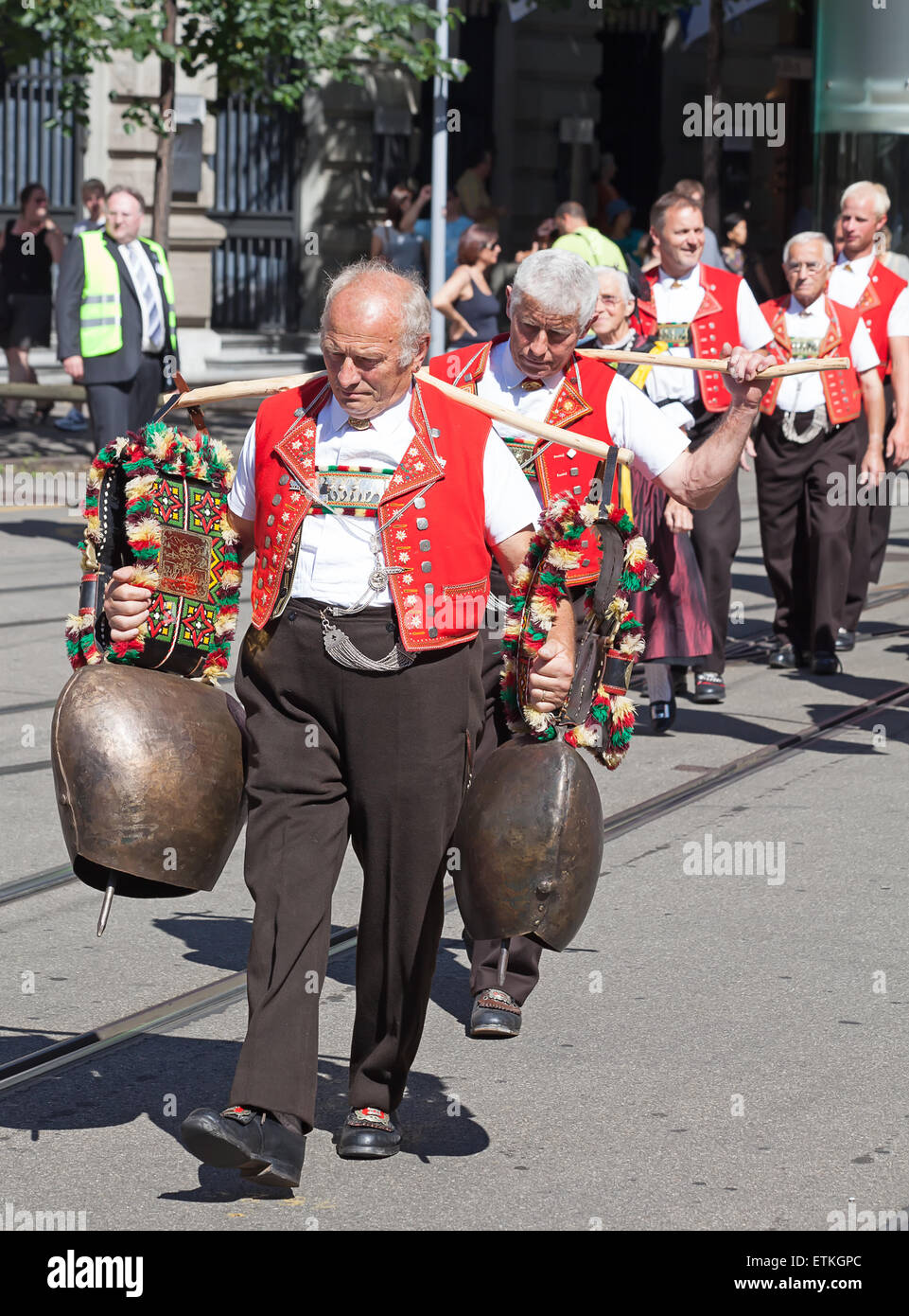 ZURICH - AUGUST 1: Swiss National Day parade on August 1, 2009 in ...