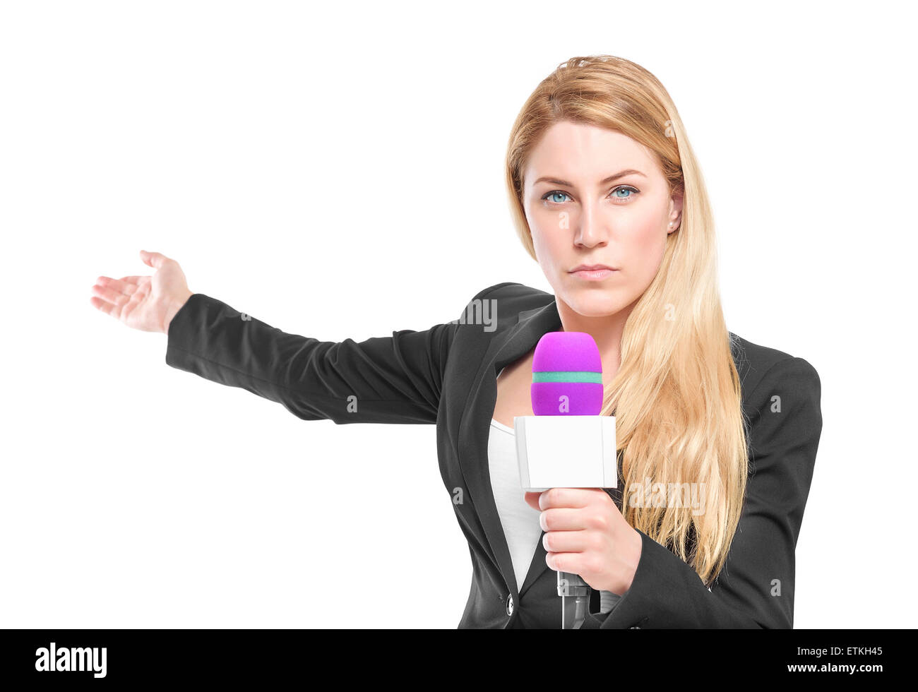 News Studio Reporter High Resolution Stock Photography And Images Alamy