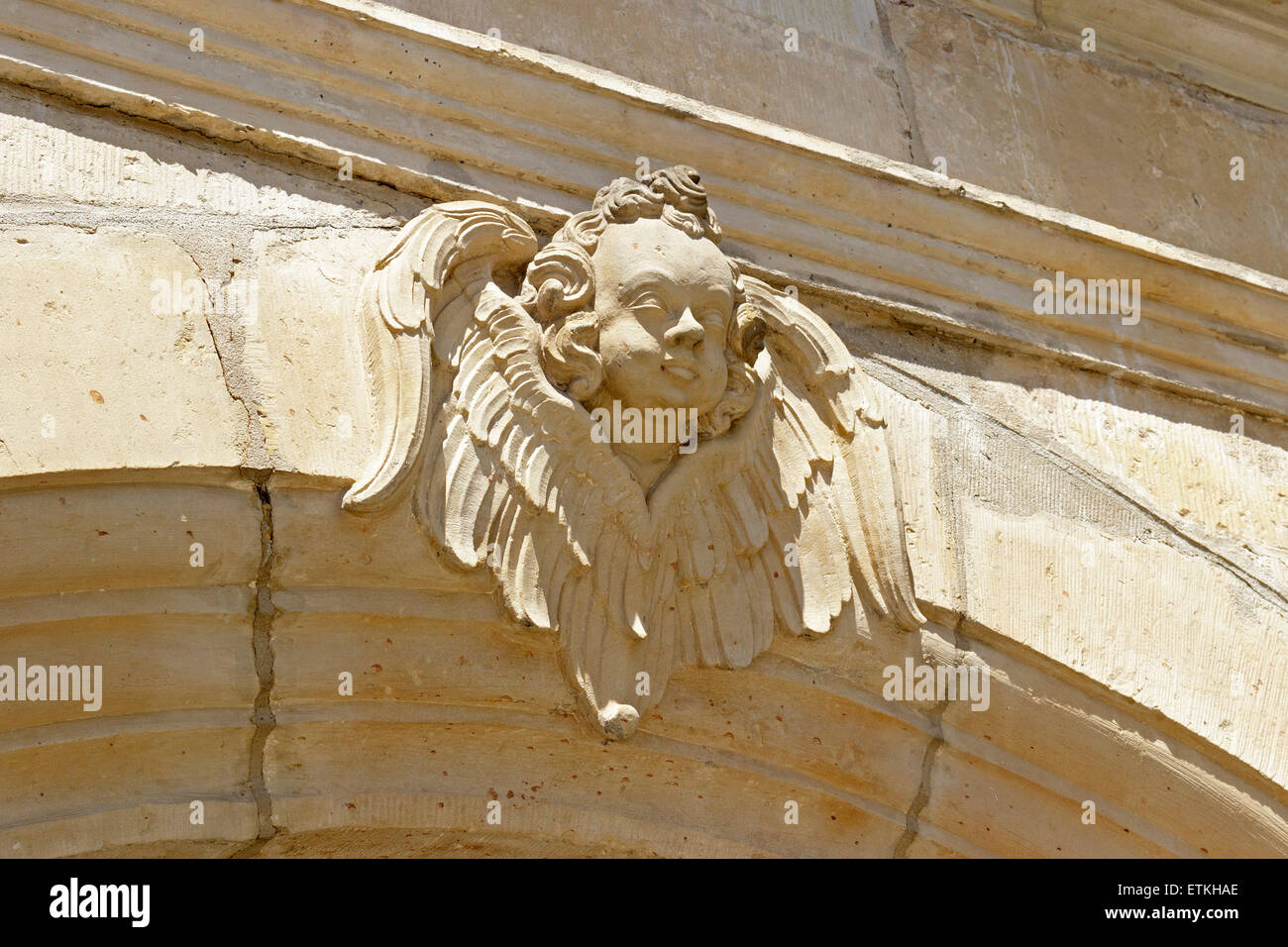 putto above the church entrance, Church of St. Mary, Celle, Lower ...