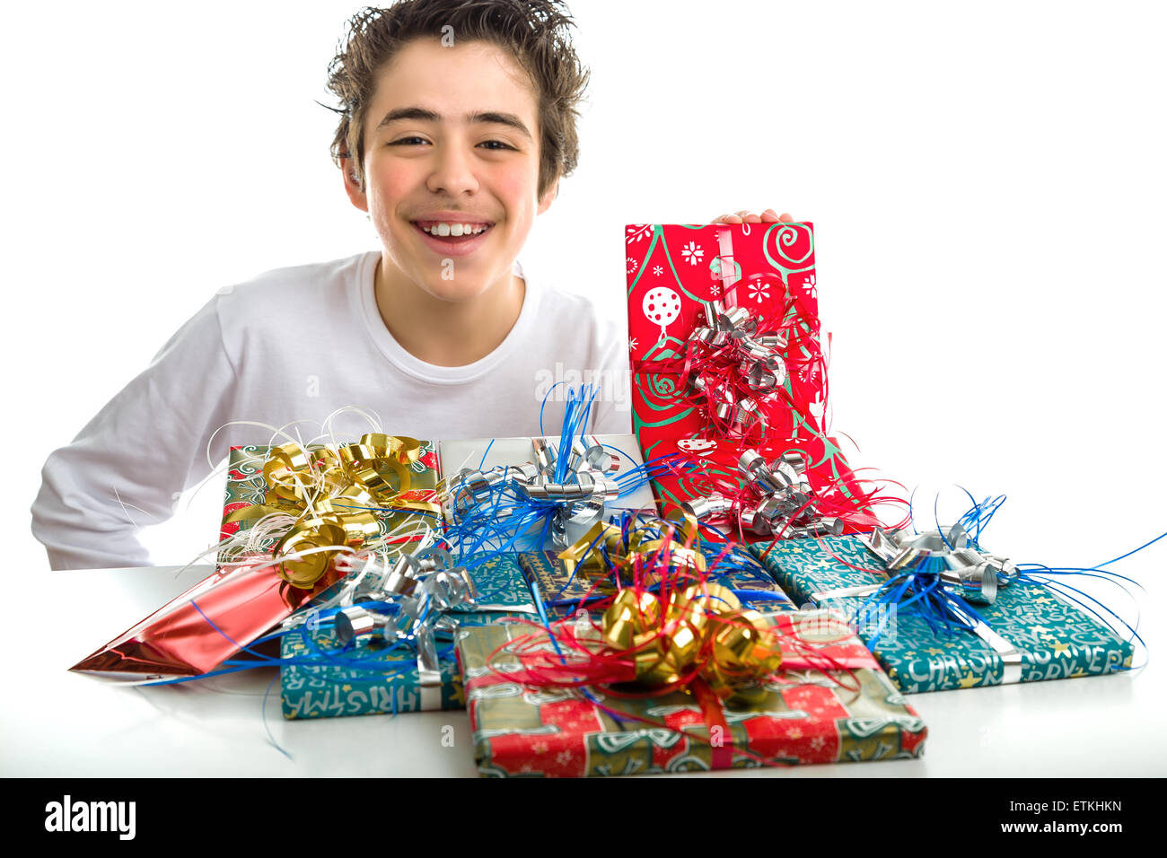 Boy christmas hi-res stock photography and images - Alamy