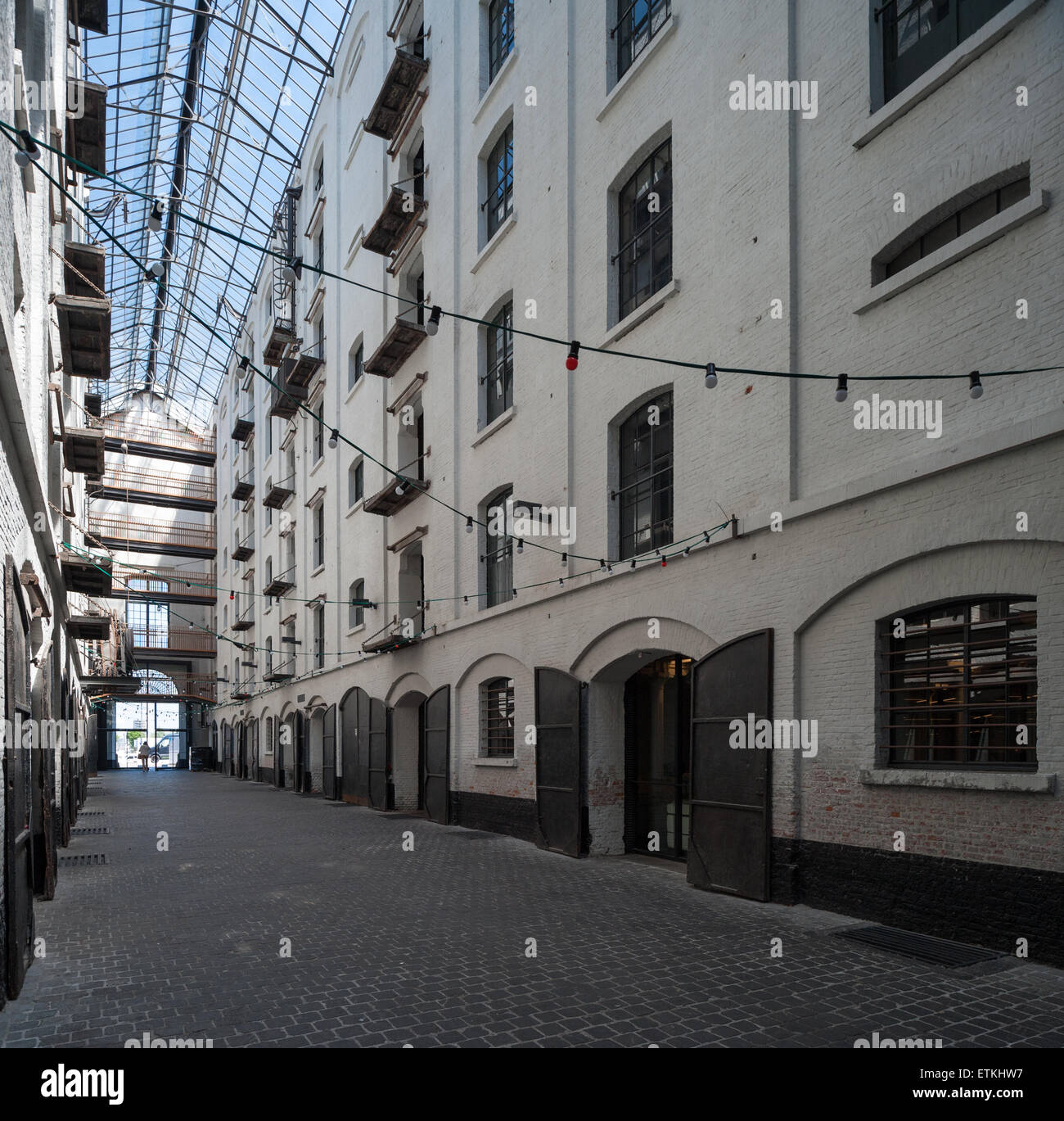 Belgium, Antwerp, inner street of the Sint-Felixpakhuis Stock Photo - Alamy