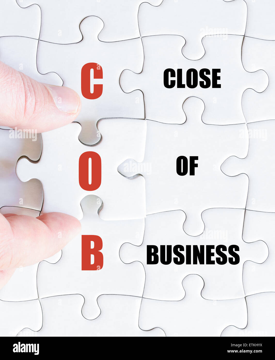 Concept image business acronym cob hi-res stock photography and images ...