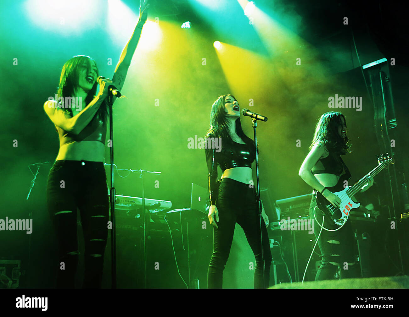 The Veronicas performing live on stage at Manchester Academy Featuring ...
