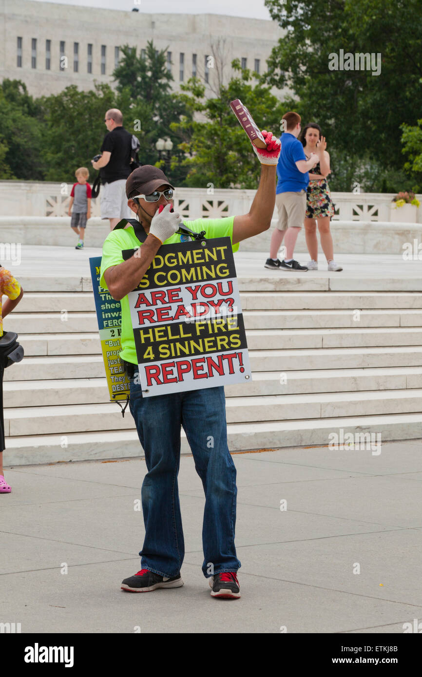 Street preacher hi-res stock photography and images - Alamy