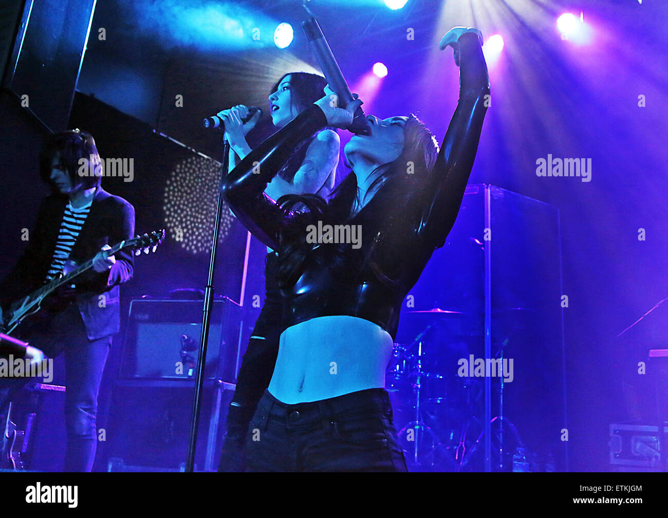 The Veronicas performing live on stage at Manchester Academy Featuring ...