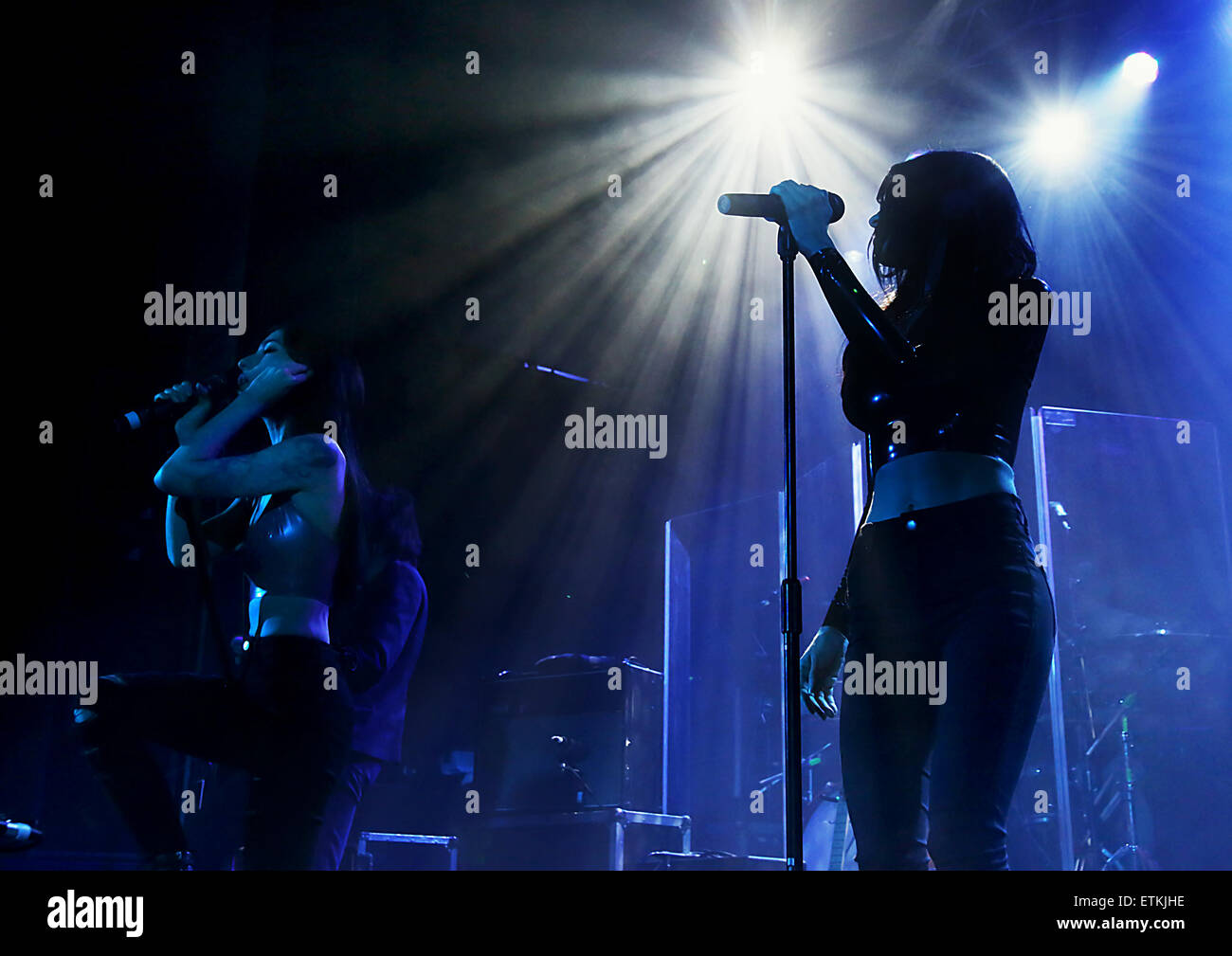 The Veronicas performing live on stage at Manchester Academy Featuring ...