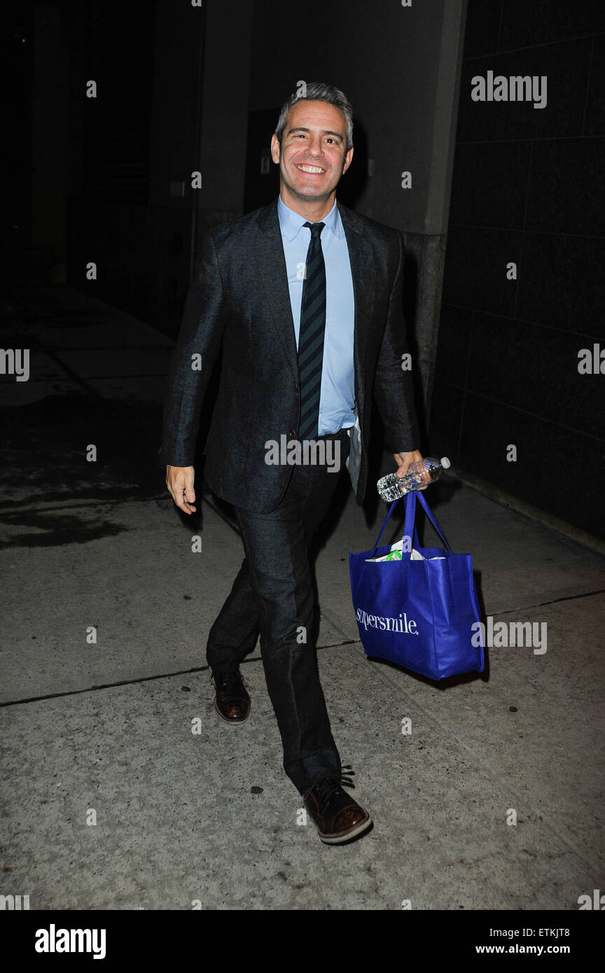 Celebrities leave WWHL (Watch What Happens Live) Featuring: Andy Cohen ...