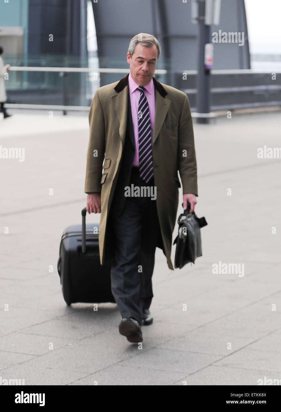 Nigel Farage boards EasyJet to Europe Featuring: Nigel Farage Where ...