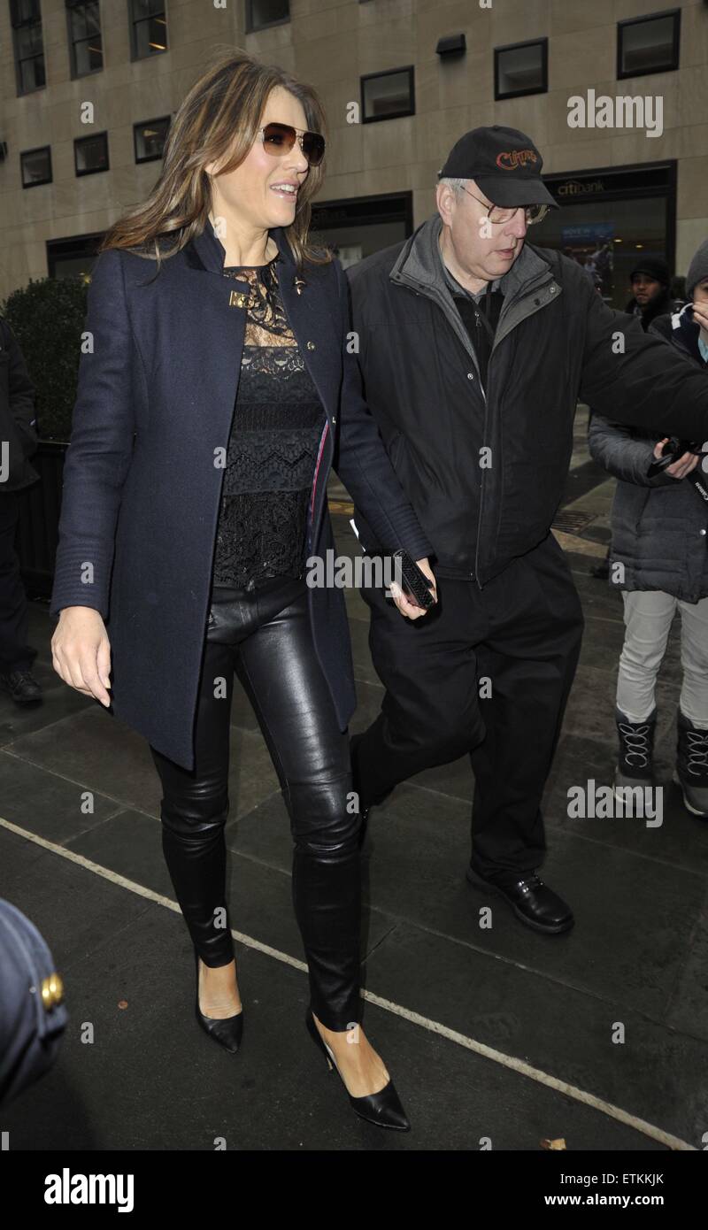 Elizabeth Hurley at the 'Today' show Featuring: Elizabeth Hurley, Liz ...