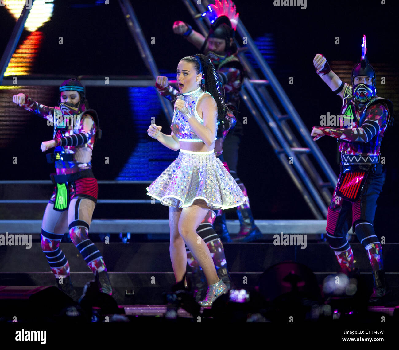 Katy Perry performing live on stage her 'Prismatic World Tour' held at ...