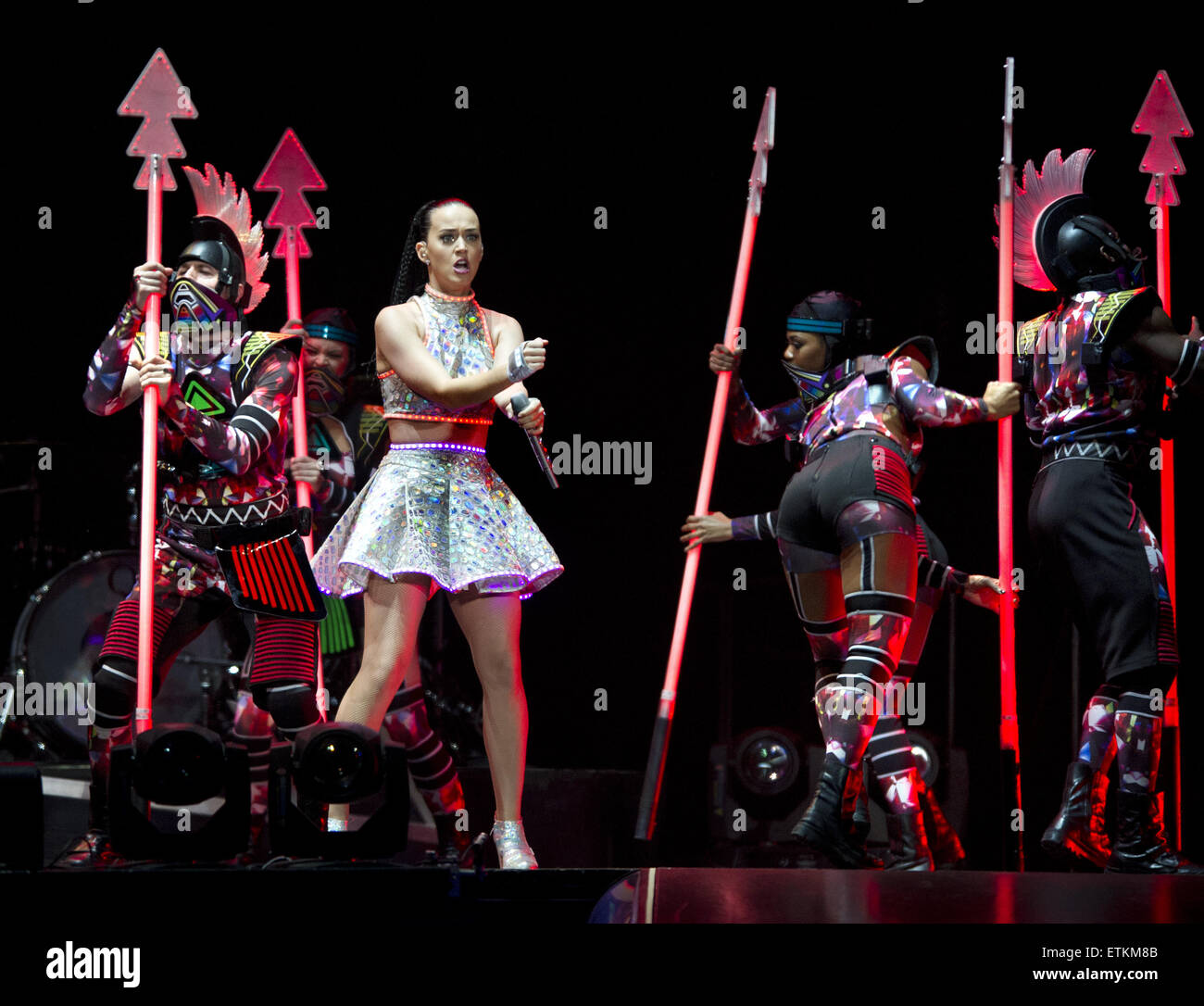 Katy Perry performing live on stage her 'Prismatic World Tour' held at ...