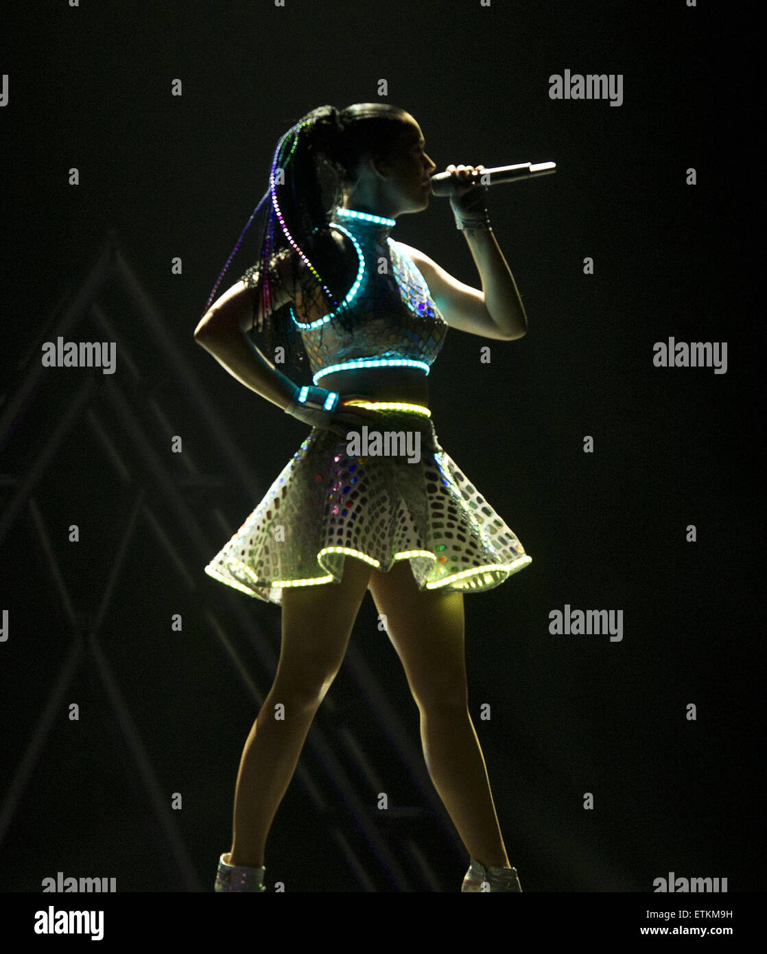 Katy Perry performing live on stage her 'Prismatic World Tour' held at ...